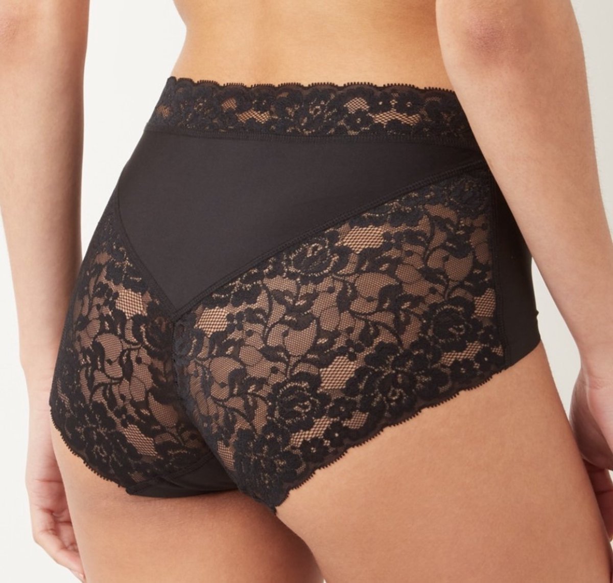 Ten Cate dames secrets lace HighWaist/ Maxi slip - 31758 - L - Zwart | bol.com