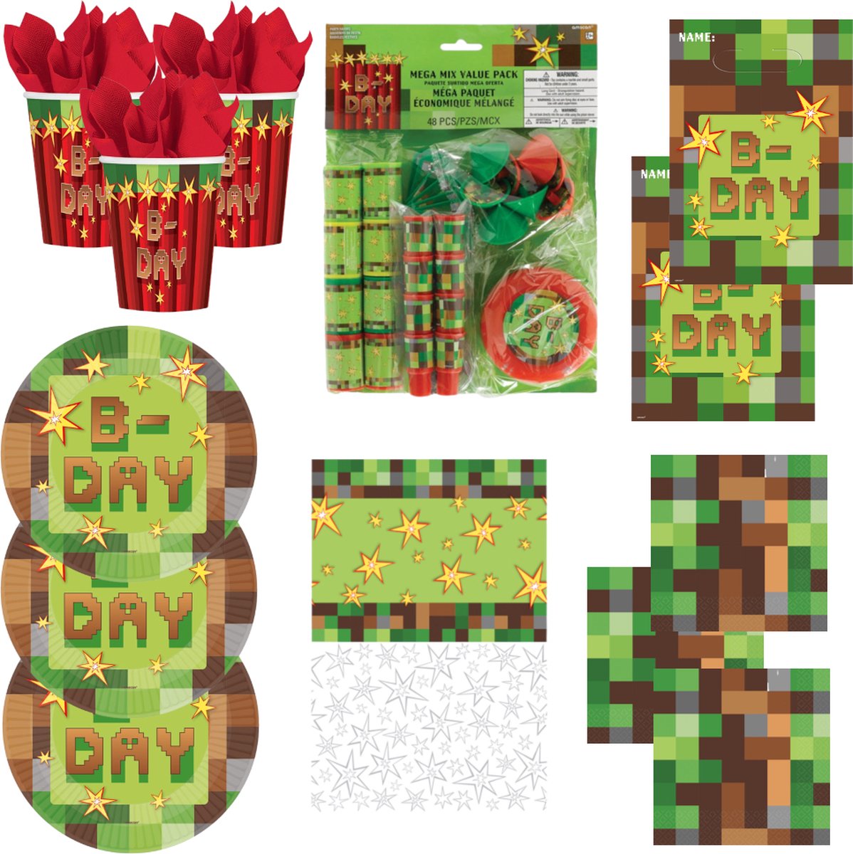 TNT Minecraft Party Kinderfeestje | 8 personen | bol.com