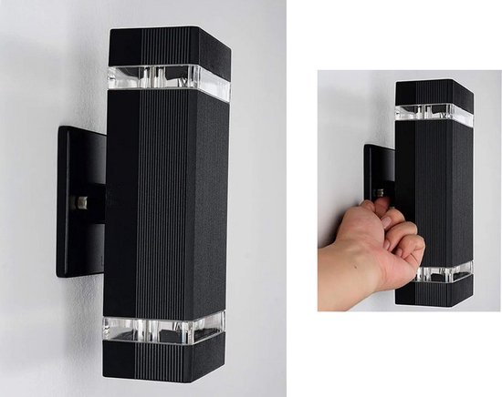 Wandlamp buiten Tuin - Gevellamp. Muurlamp - 2x GU10 lamp max 35W (niet ...