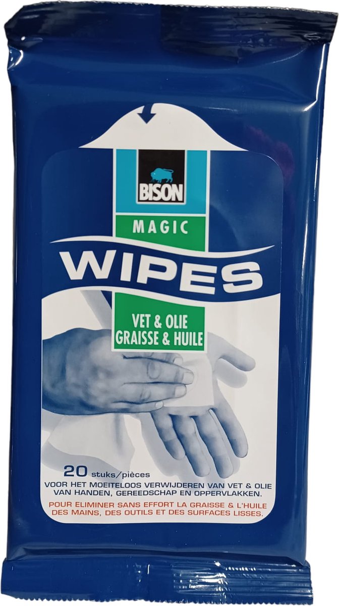 Bison - Magic Wipes - Voor Vet en Olie - 20 stuks | bol.com