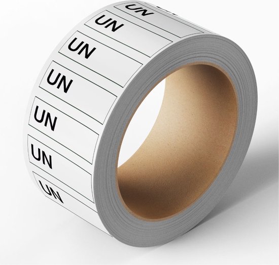 UN blanco sticker, zelfklevend papier, 500 op rol 147 x 50 mm | bol.com