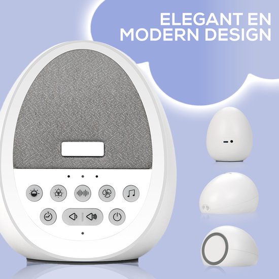 White Noise Machine – Slaaptrainer voor Volwassenen, Kinderen en Baby's - Witte Ruis... | bol.com