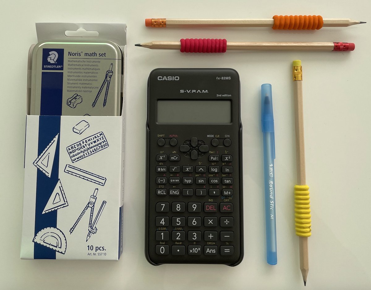 Casio FX-82MS-2 Rekenmachine set - Wiskunde set basic- Rekenmachine ...