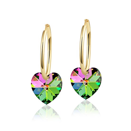 Montebello Oorbellen Claire HG36 - Swarovski® Hart - 925 Zilver Verguld ...