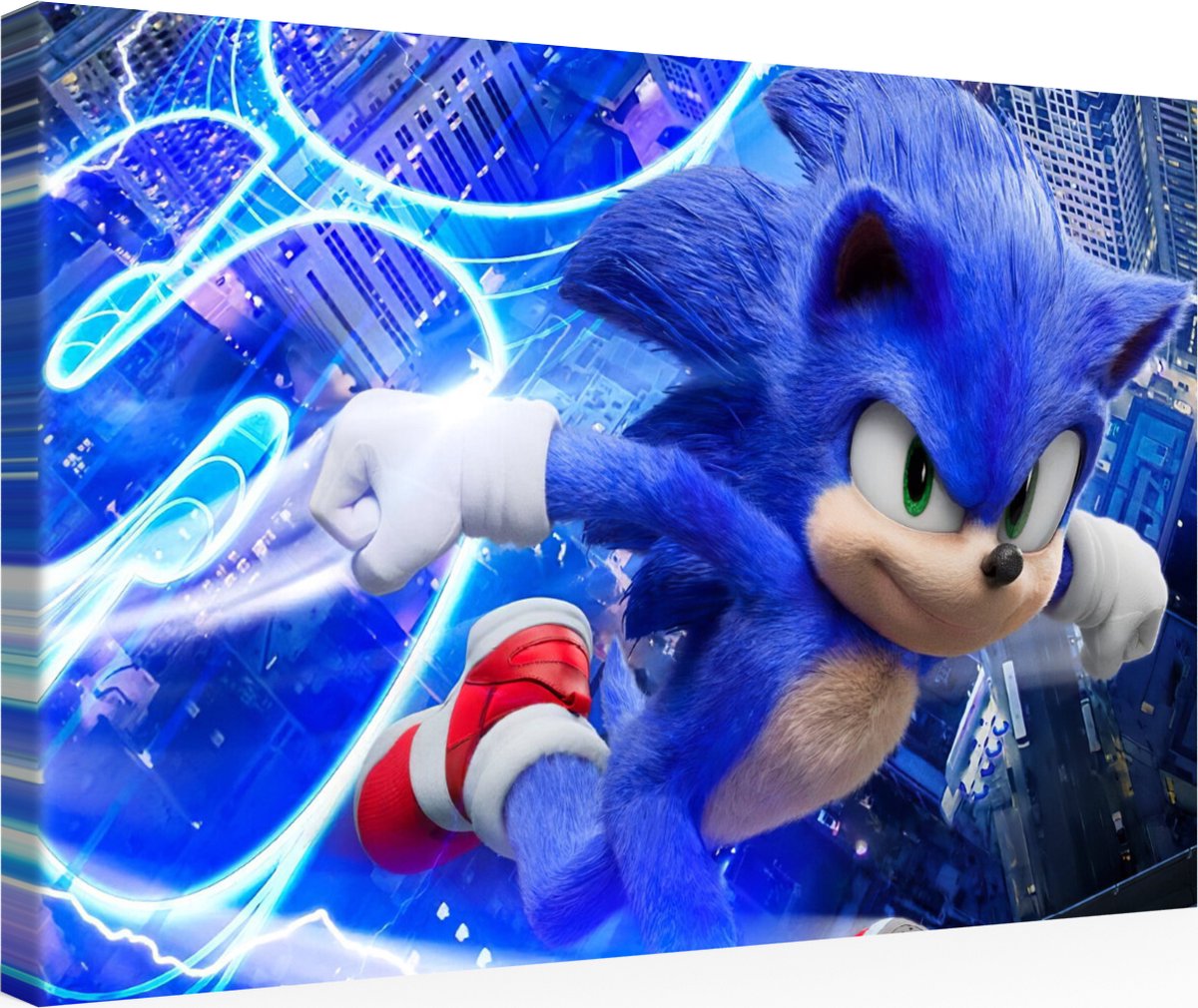 Sonic by All Out Canvas™ - Sonic the Hedgedog Foto op Canvas (60 x 40 ...