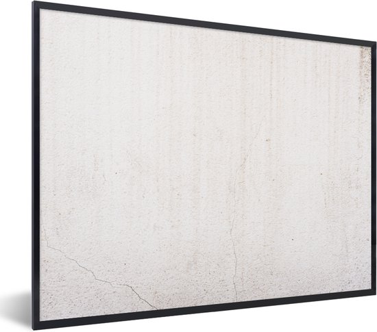 Fotolijst incl. Poster - Beton - Muur - Wit - 40x30 cm - Posterlijst | bol