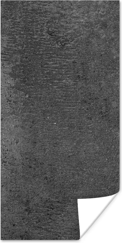 Poster Structuur - Beton - Grijs - Industrieel - Rustiek - 75x150 cm | bol
