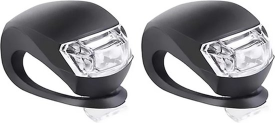 fietslampjes- fiets - fietsverlichting- voorlicht en achterlicht- 2 ...