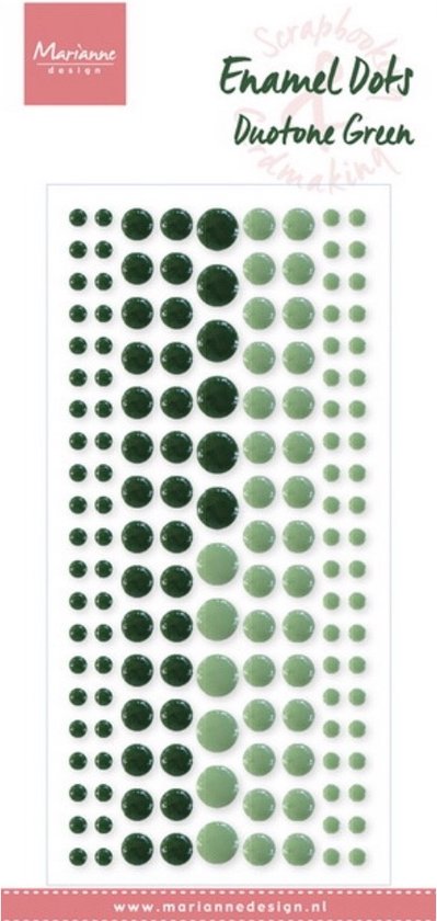 Marianne Design-Enamel Dots Silver Glitter (PL4524)-strass-156pcs-Groen ...
