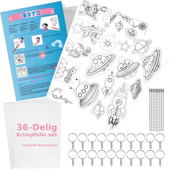 BOTC Krimpfolie set - 36-Delig - Krimpie Dinkie Pakket - Knutselen ...