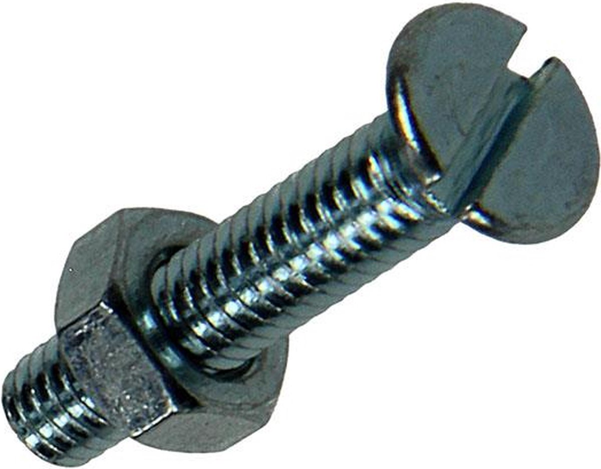 Mack Metaalschroef Verzonken Kop + Moer M4 | bol.com