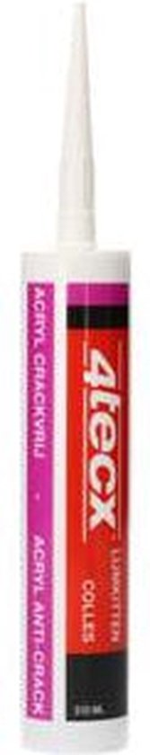 4tecx Acrylaat kit crackvrij wit 310ml - 4058000866 | bol