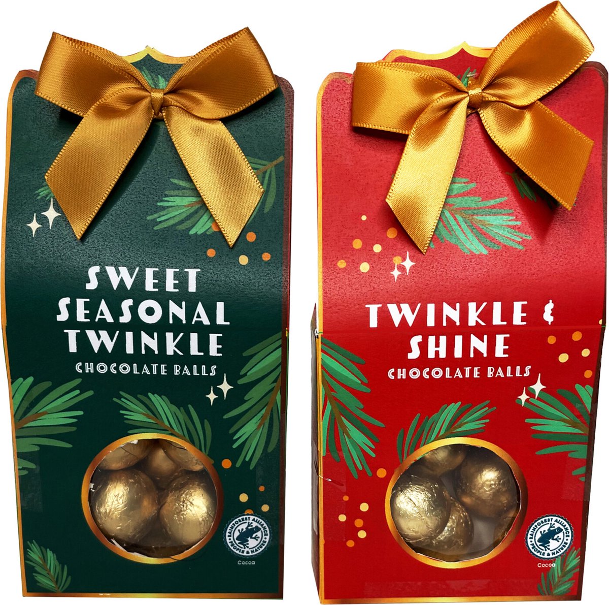 Chocolade balletjes 100 gram in kerstverpakking | bol