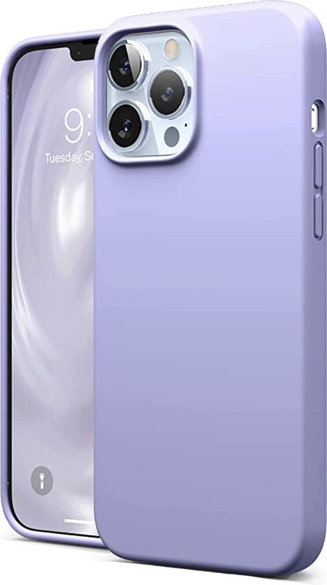 iPhone 13 Pro Max hoesje paars case siliconen hoes cover hoesjes - 1x ...