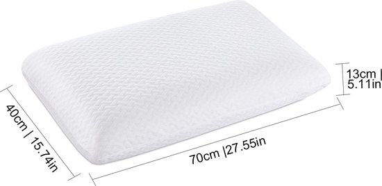 Orthopedisch Memory Foam Kussen - Kussen Van Traagschuim - Ergonomisch Hoofdkussen -... | bol