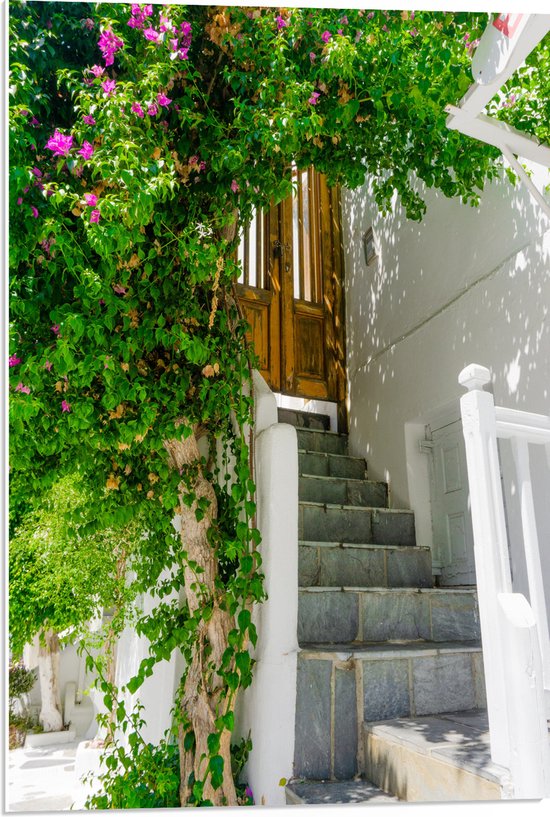 WallClassics - PVC Schuimplaat - Boog van Bloemen - 50x75 cm Foto op ...