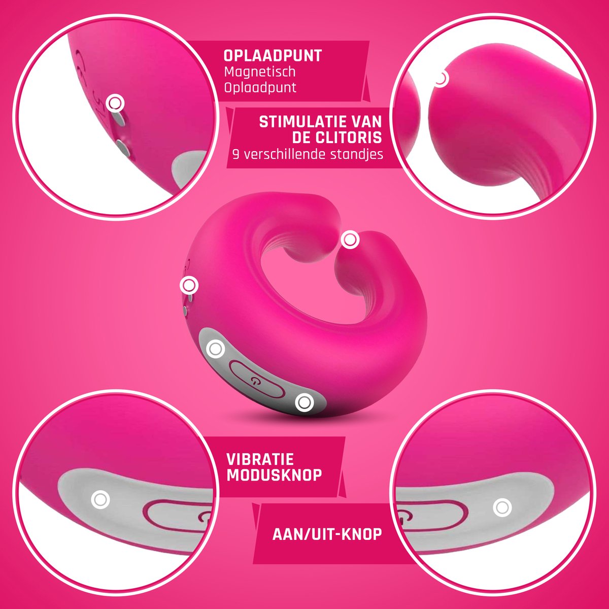 LoveSense Cockring – Penisring met Clitoris Stimulator - Stille Vibrator - Kleine... | bol.com