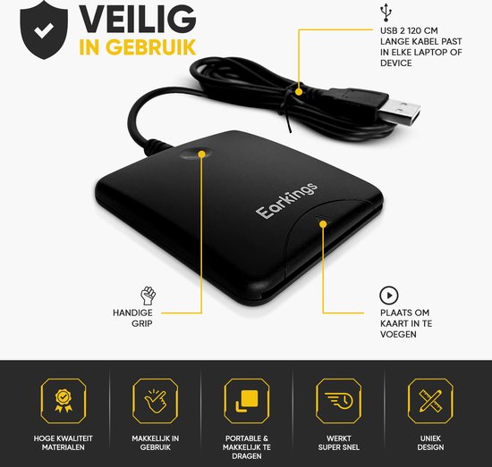 eID Kaartlezer Identiteitskaartlezer - Card Reader voor ...
