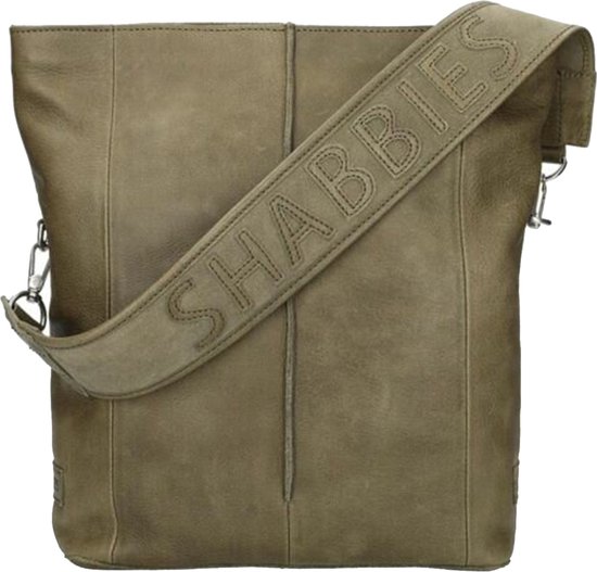 Shabbies Dames Schoudertas / Crossbody tas - Matching Suede - Groen | bol