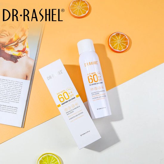 Dr Rashel Anti aging 60 SPF sun spray. | bol