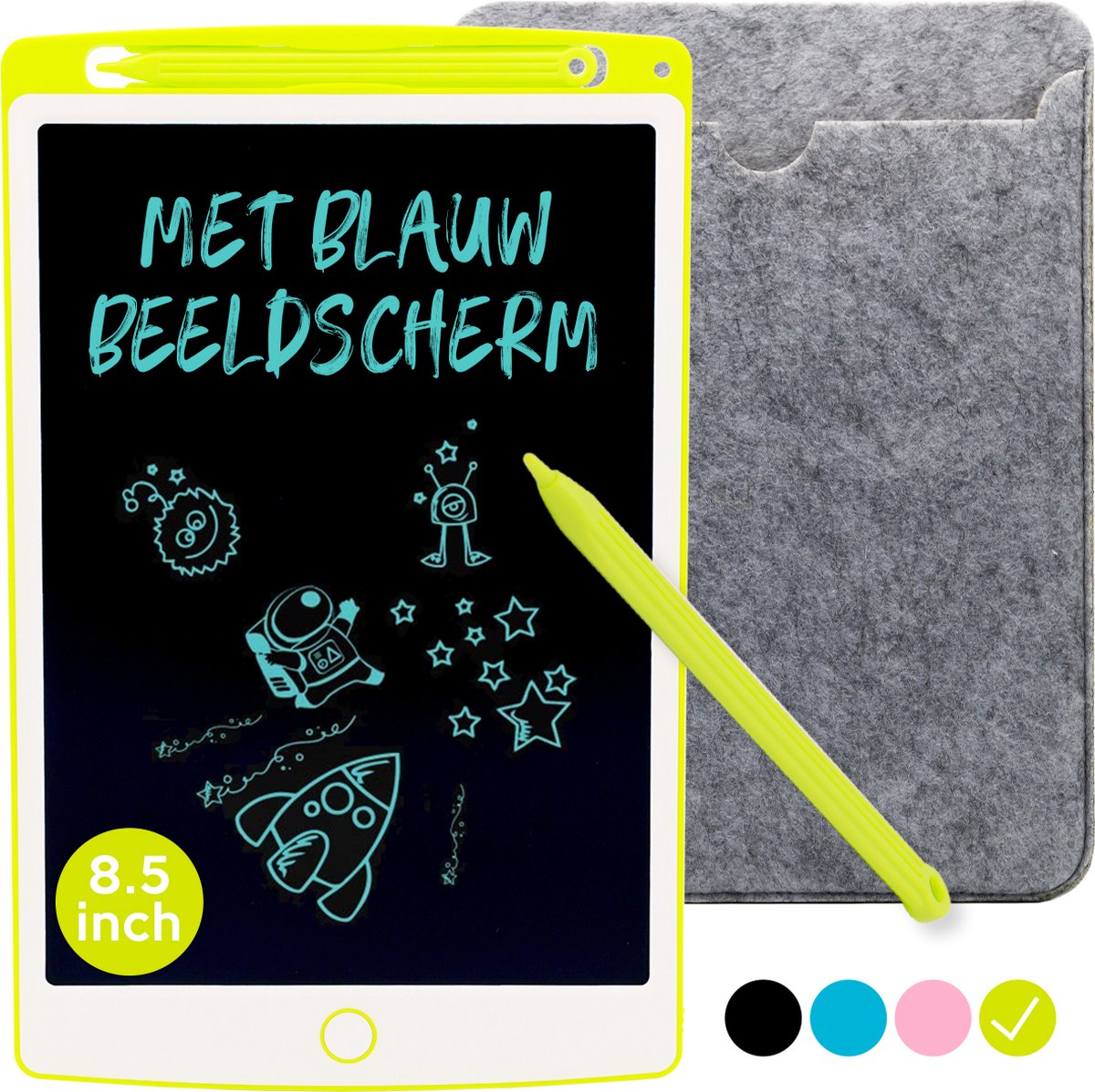 LCD Tekentablet "Groen" 8.5 inch - Cadeautjes - Teken Pad - Drawing ...
