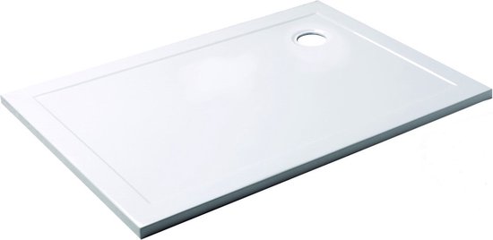 Luca Varess Soft douchebak 120 x 70 cm acryl glanzend wit | bol.com