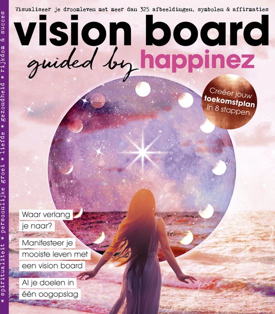 Vision board book - Meer dan 325 afbeeldingen, stimulerende woorden en affirmaties | bol
