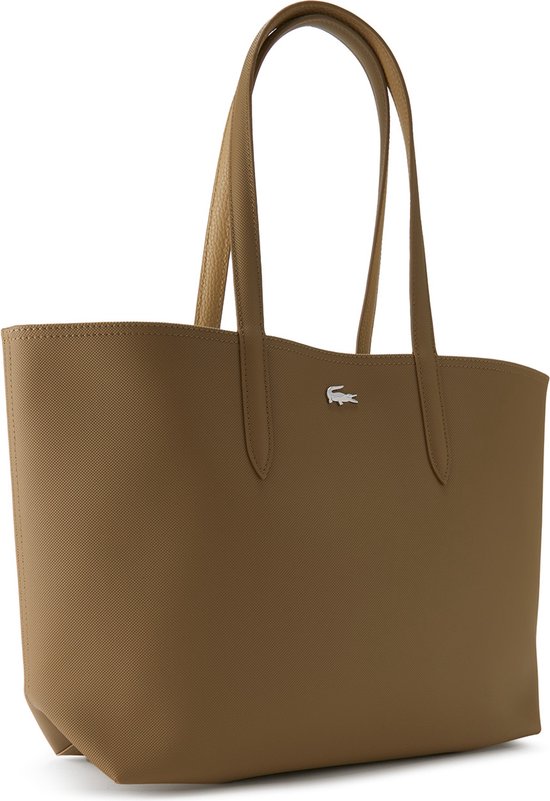 Lacoste Anna Dames Shopper - Taupe | bol.com