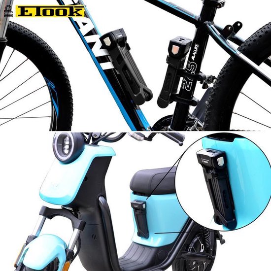 Etook - e-step slot-fietsslot ET490 Vouwslot - Onbreekbaar - RVS ...