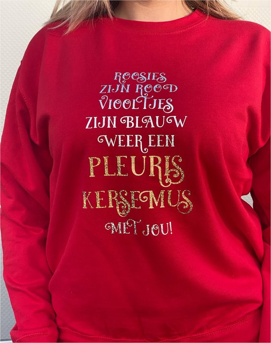Kersttui maat M, Roosies zijn rood, viooltjes zijn blauw, weer een ...