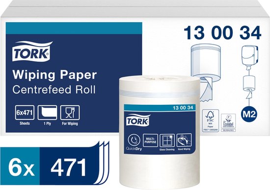 Tork Advanced wiper 6x415 - Doos 6 rollen | bol
