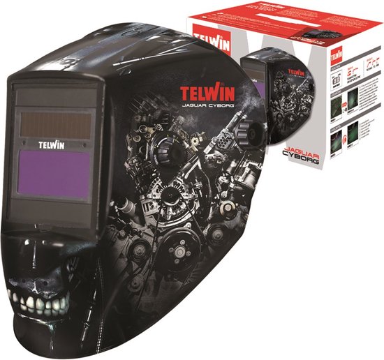 TELWIN - Lashelm - JAGUAR CYBORG MMA/MIG-MAG/TIG HELMET | bol