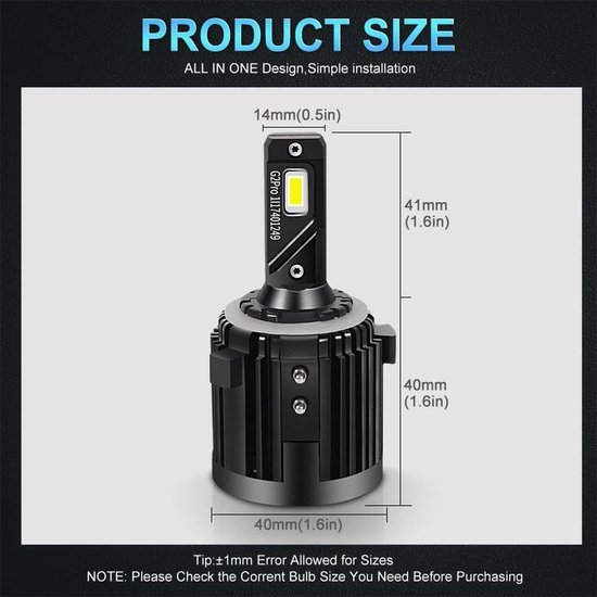 TLVX H7 LED Volkswagen - VW Golf 6 - Golf 7 - Sirocco Touran - T-Roc ...