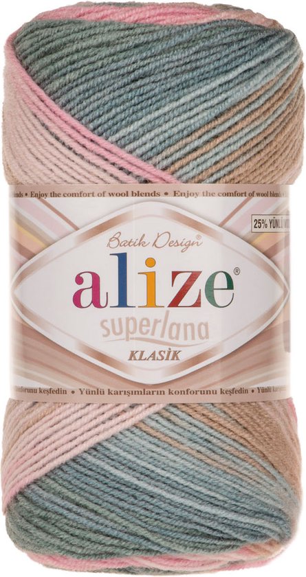 Alize Superlana Klasik Batik 2970 Pakket 5 Bollen 500 Gram | bol