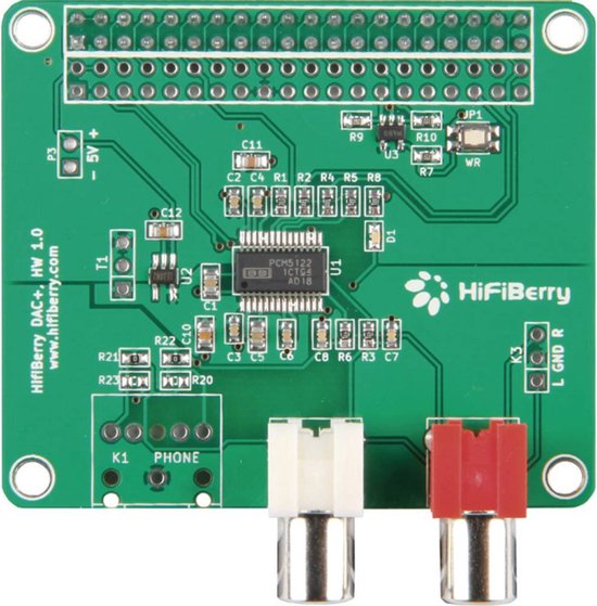 HiFiBerry RB-Hifiberry2 Raspberry Pi B+ uitbreidingsprintplaat | bol