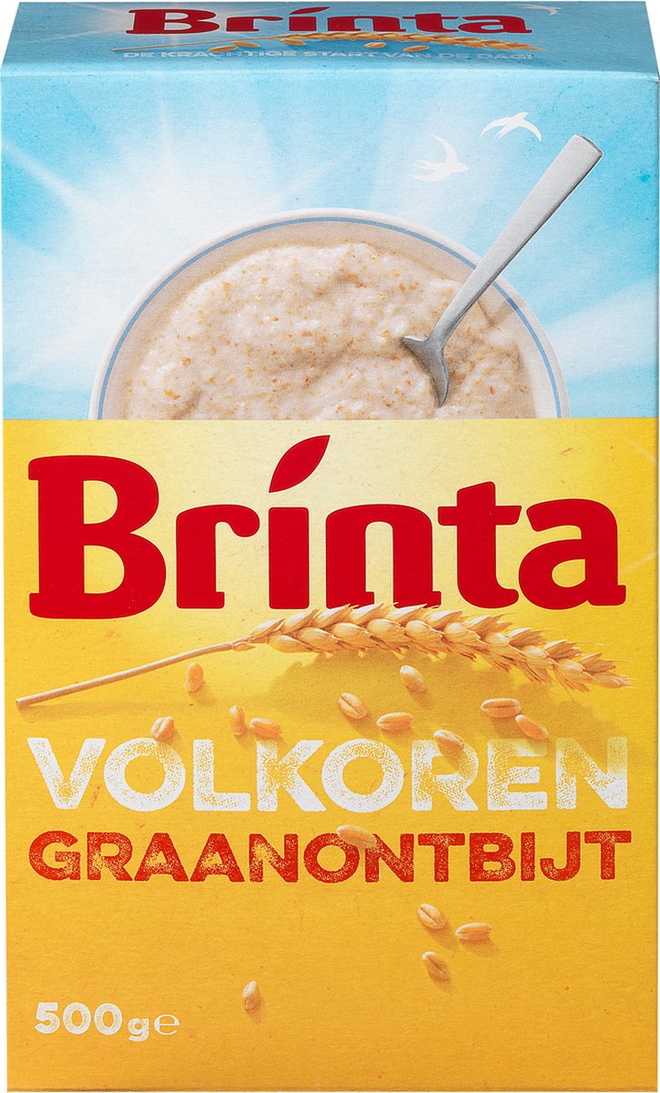 Brinta - Volkoren Graanontbijt Pap - 500 Gram - 20 Pakken ...