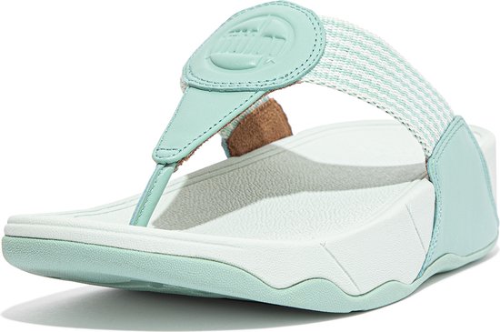 FitFlop Walkstar Wide Fit - Multi-Tone Webbing GROEN - Maat 36 | bol.com