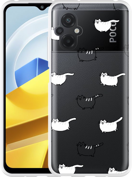 Cazy Hoesje geschikt voor Poco M5 - Love my Cat | bol