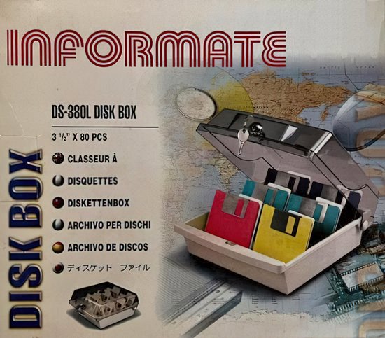 Informate DS-380L disk Box Voor 3,5" Diskettes (Floppy Disks) | bol.com