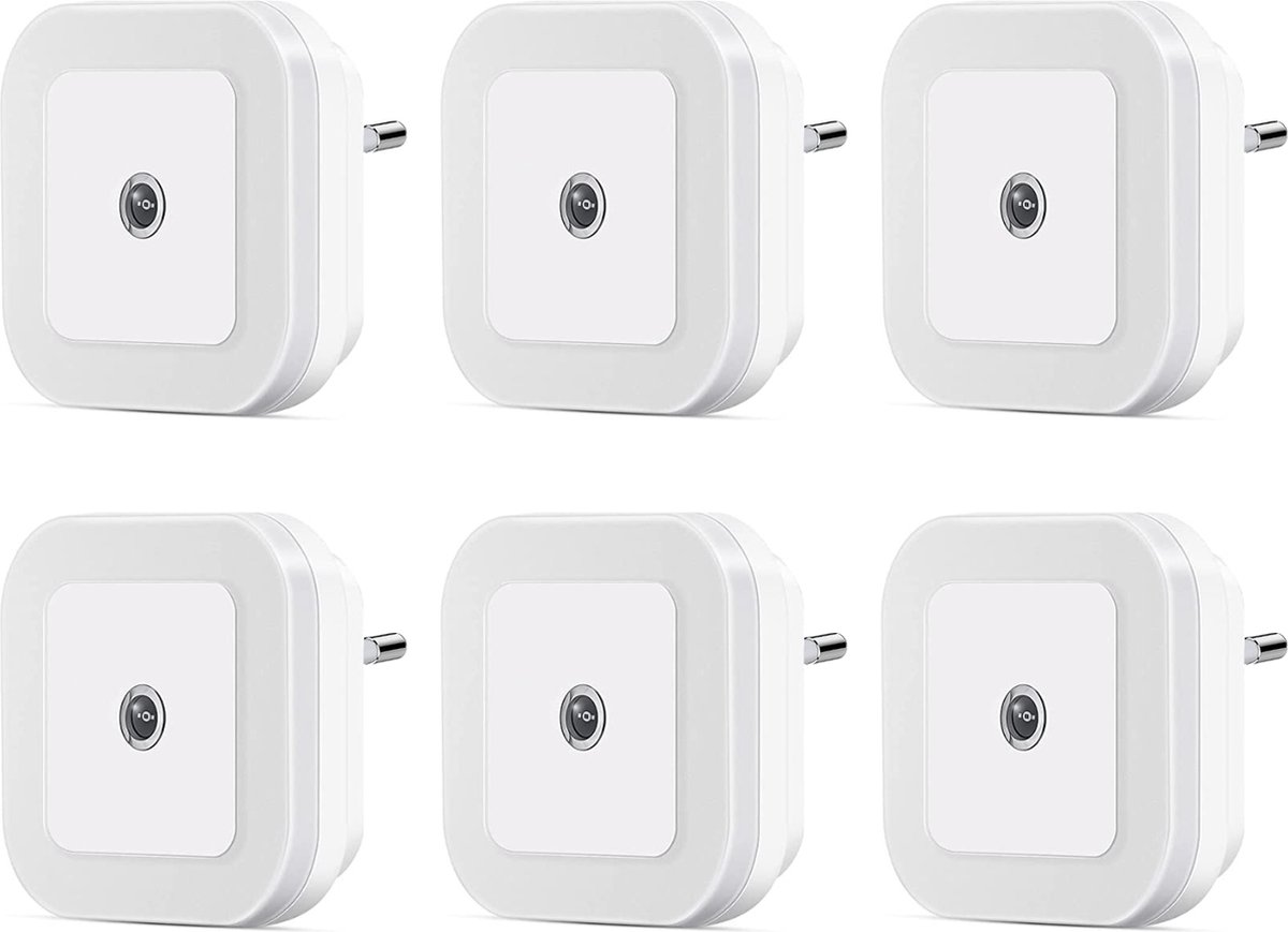 Quality Needz - LED Nachtlampje - 6 Stuks - Voordeelverpakking ...