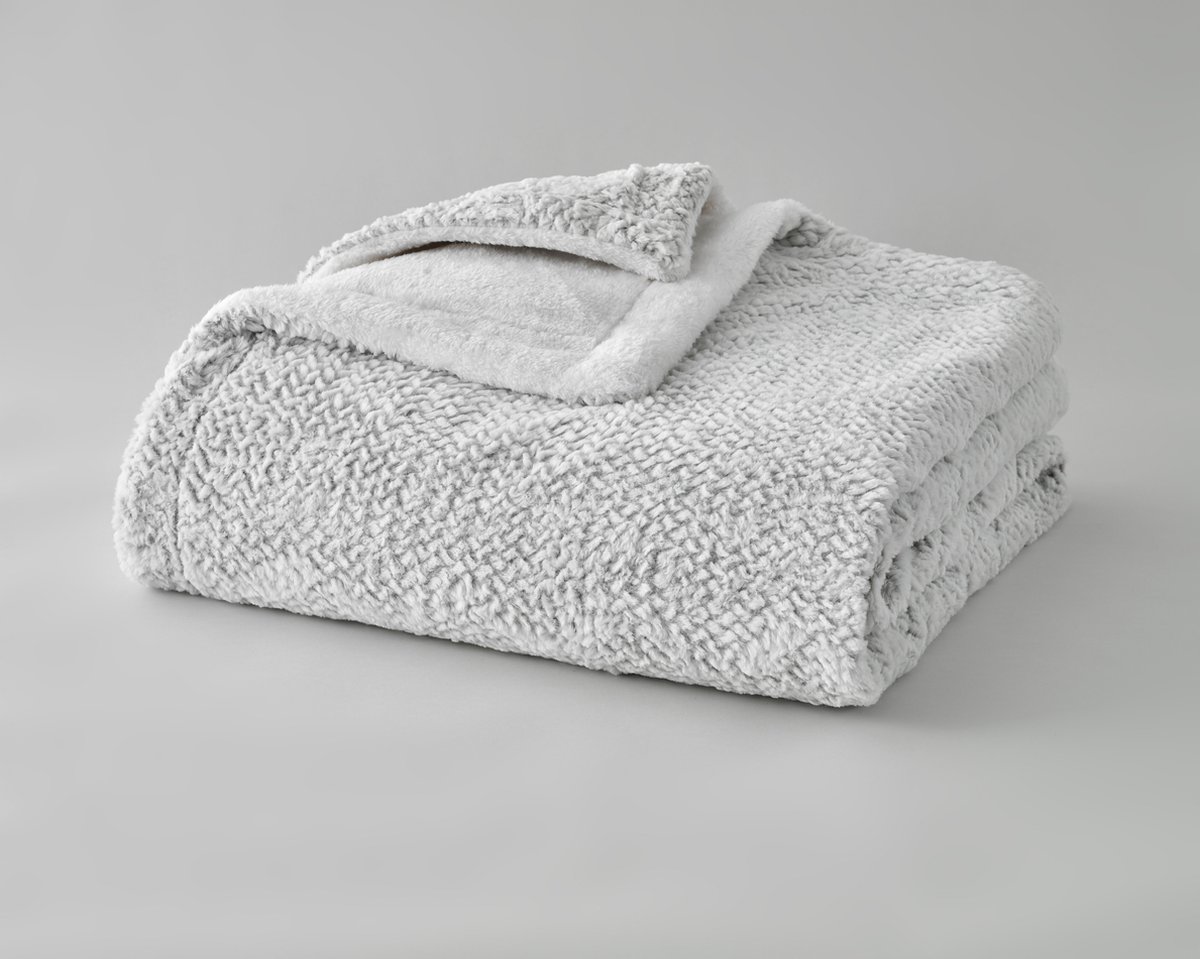 Plaids Cocooning - maxi fleece deken- maxi plaid -fleece bedsprei ...