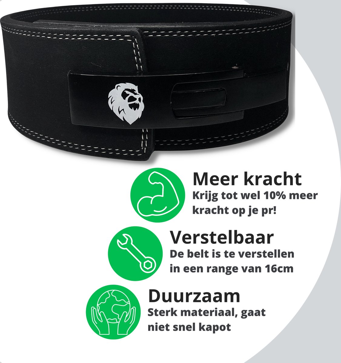 Lionetic Powerliftig Riem- Lifting Belt - Lever Belt - Powerlifting ...