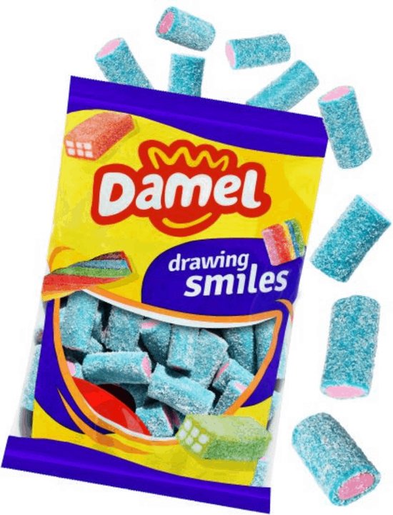 Damel - Sour Mini Jumbo Blue 1 Kilo - Schepsnoep - Snoep | bol