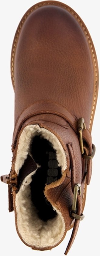 Groot leren jongens boots - Cognac - Maat 28 - Echt leer | bol.com