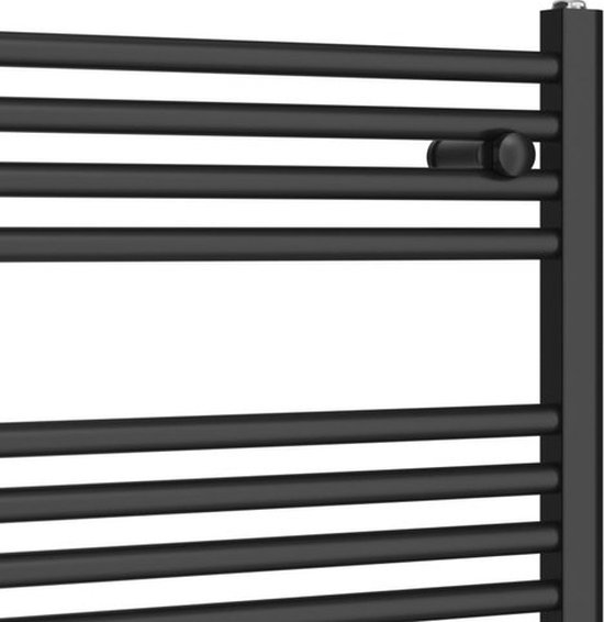 Adema Basic radiator – Handdoekradiator – Zwart – Badkamer – 80x60 cm ...