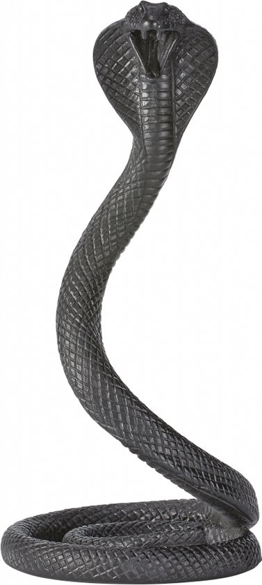 Light & Living - Deco Beeld Cobra Zwart - Polystone Zwart - 30x14x14cm ...