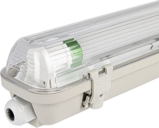 LED TL Armatuur | 150cm | IP65 Waterdicht | Voor enkele LED TL buis | bol