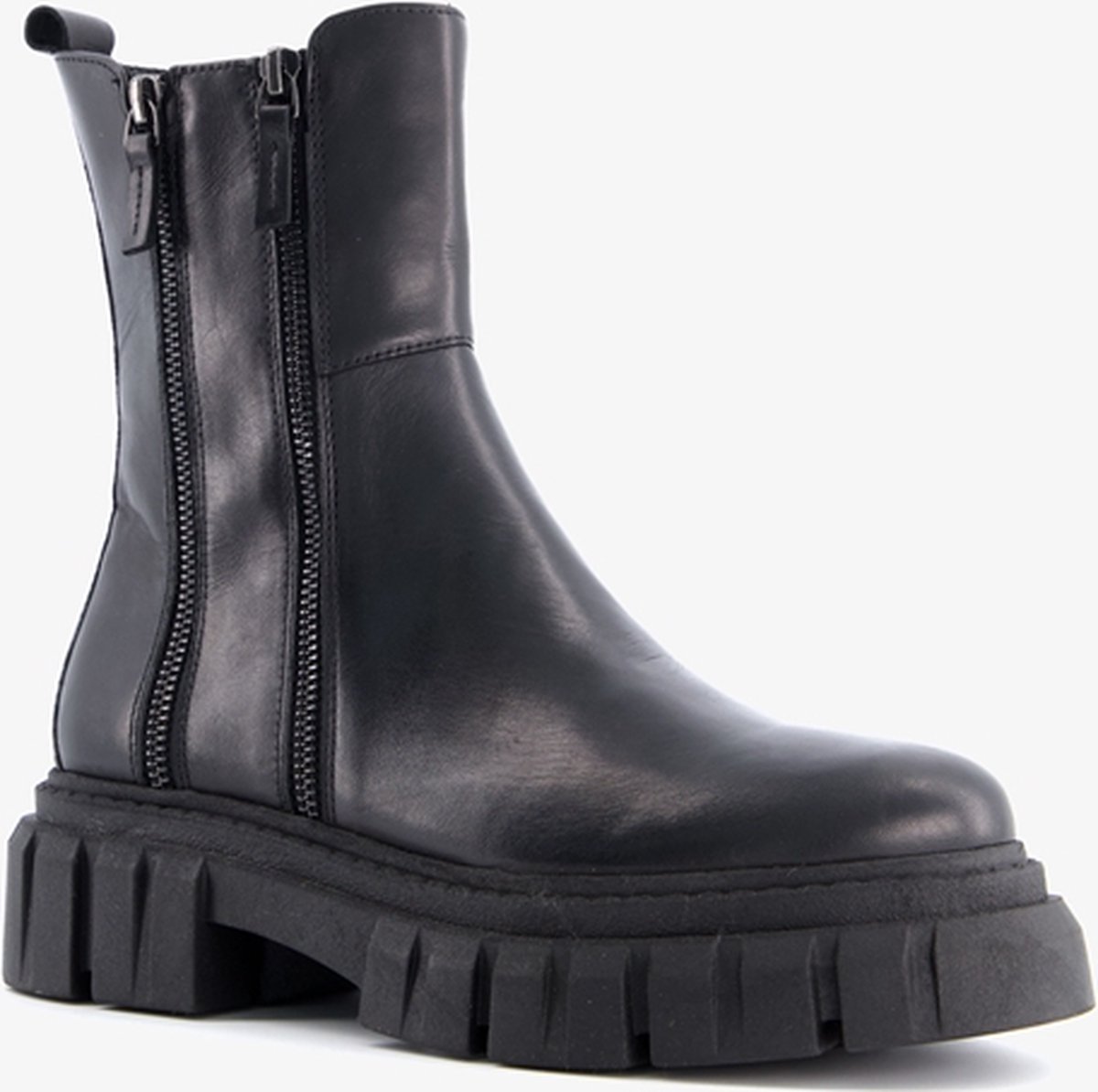 Harper leren dames boots - Zwart - Maat 37 - Echt leer | bol.com