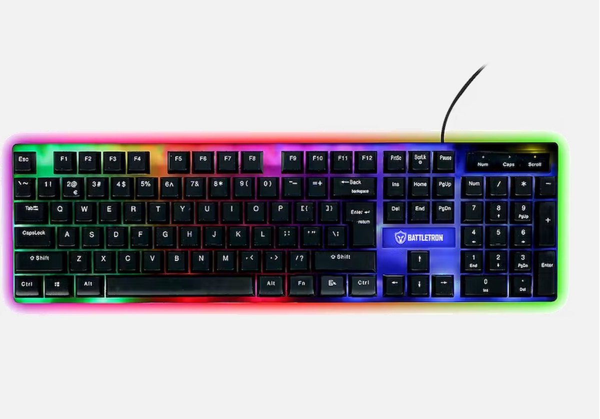 Battletron - Gaming toetsenbord + Gaming Mouse SET - Combi | bol.com