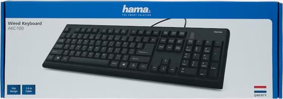 Hama - Toetsenbord (bedraad) - Zwart + Draadloze Muis - Bluetooth Muis ...